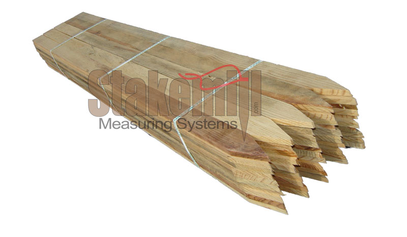 48 inch Wood Survey Pine Lathe Wood Lath Survey Stakes by Stakemill ...